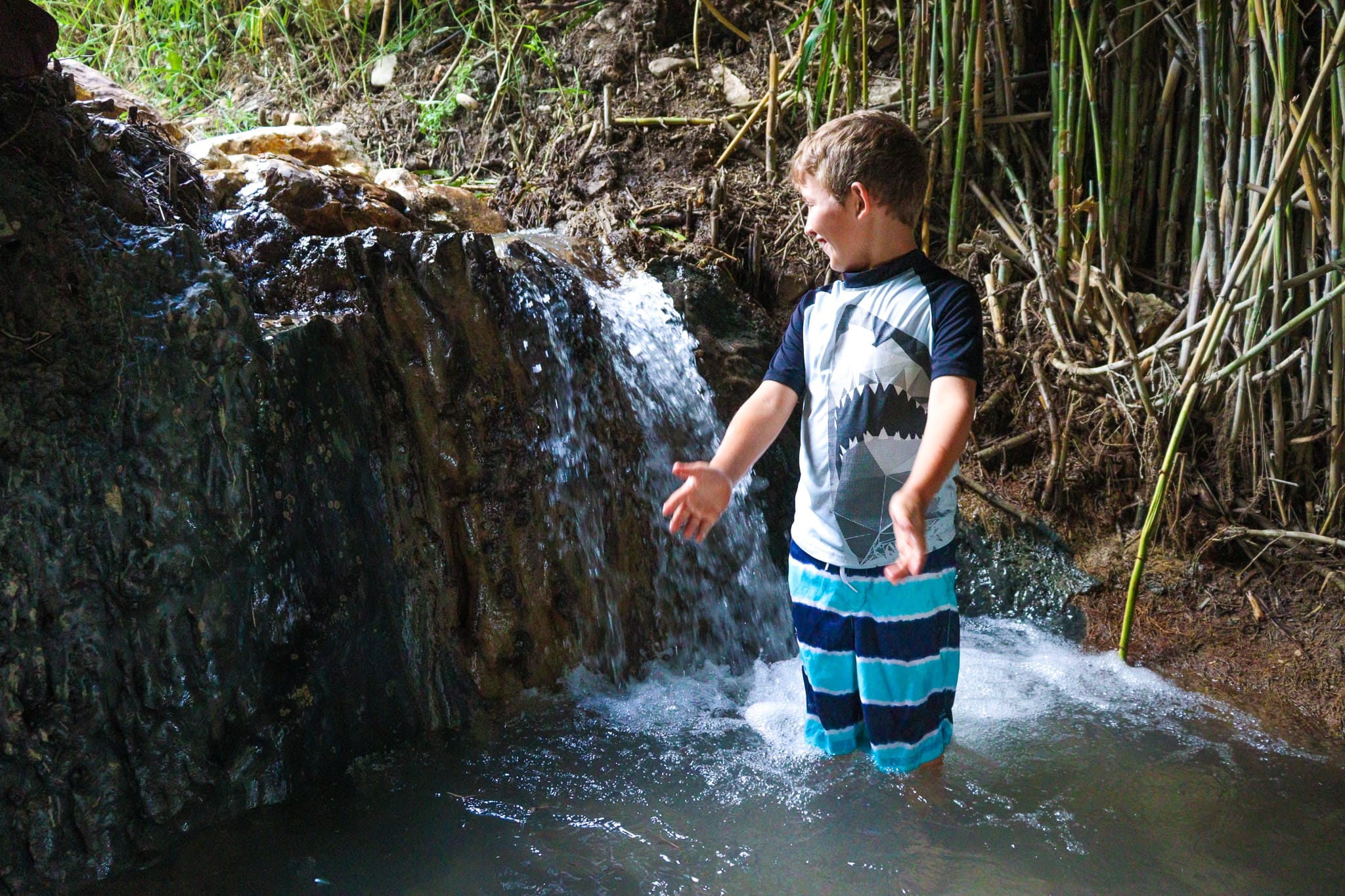Summer Fun: A Waterfall River at Ein Aviel - Hiking the Holyland