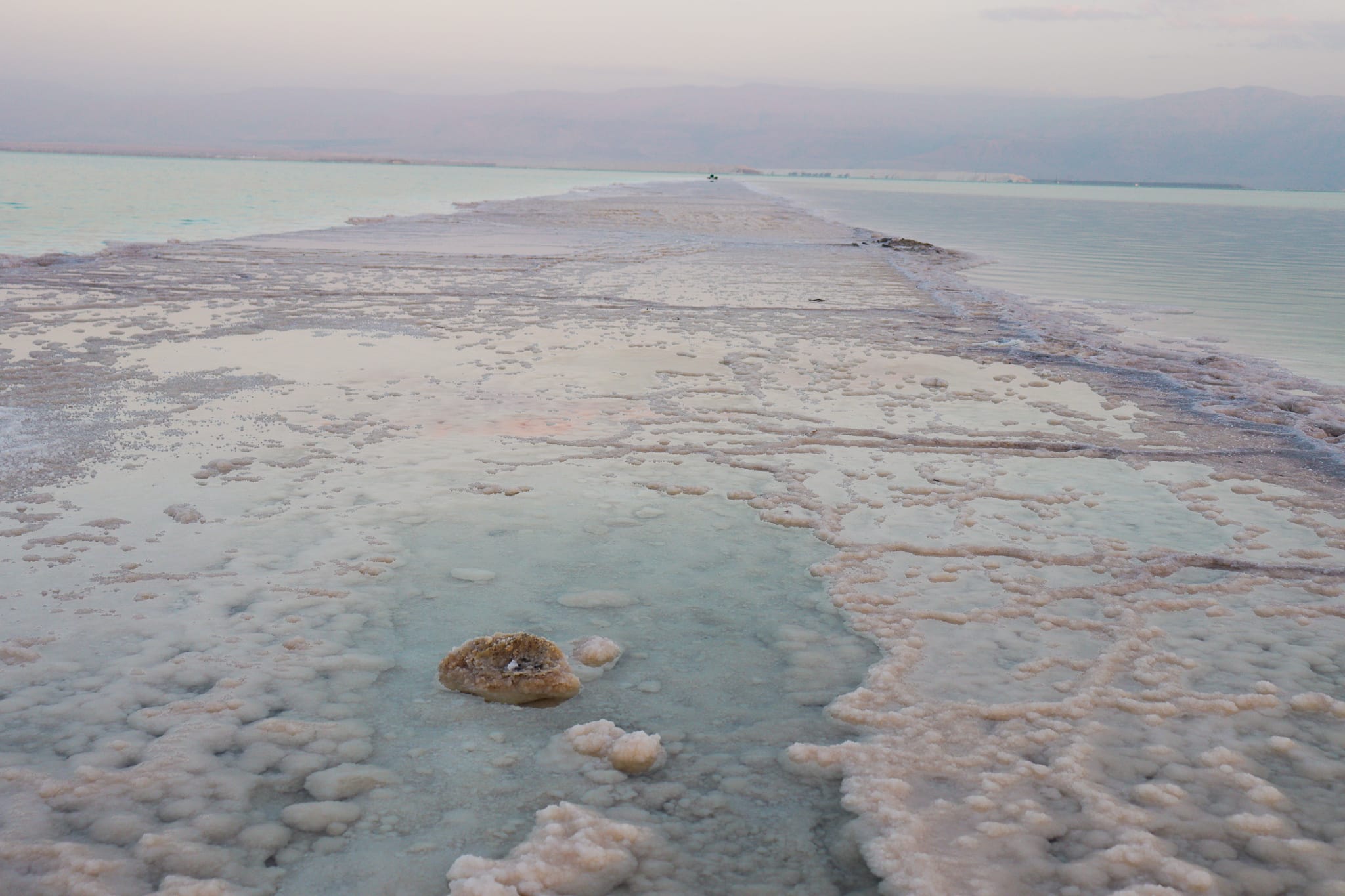 The Dead Sea 1/4 Mile Salt Walkway - Hiking the Holyland