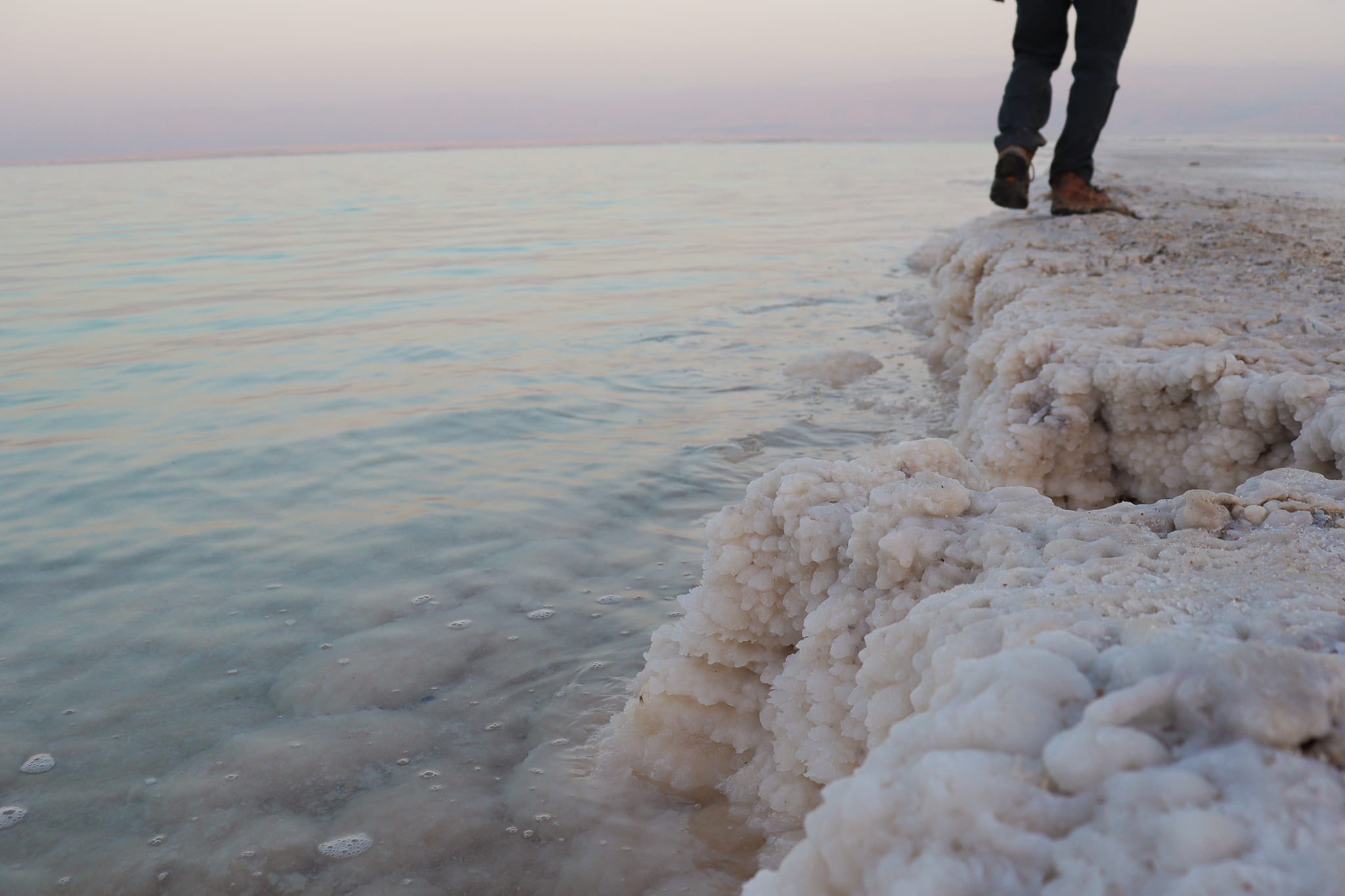 The Dead Sea 1/4 Mile Salt Walkway - Hiking the Holyland